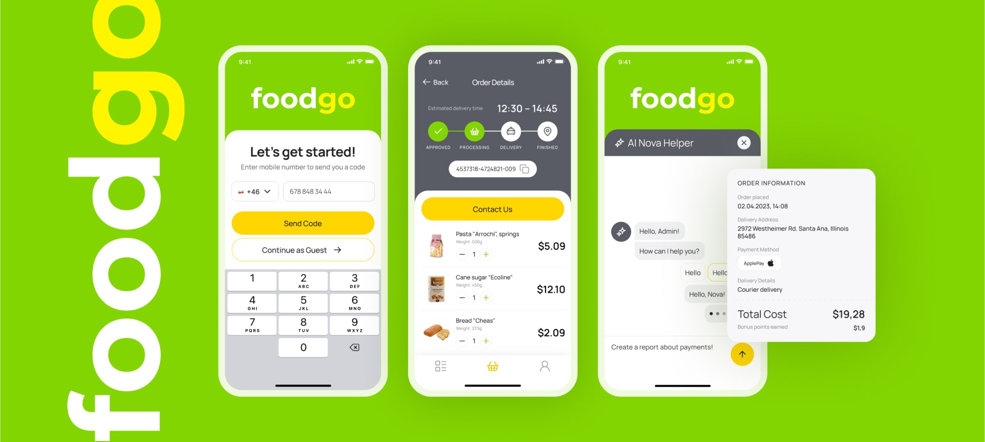 Development MVP app for Food delivery management user-friendly